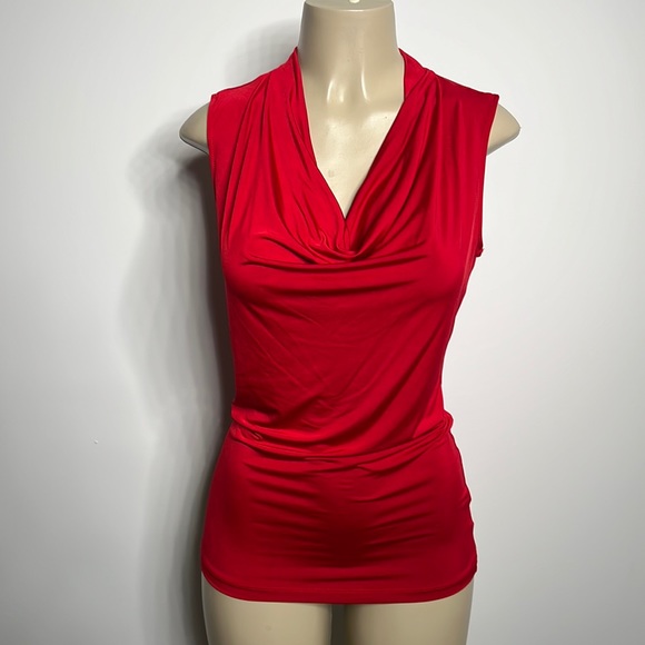 Worthington | Tops | Worthington Small Red Cowl Neck Blouse | Poshmark